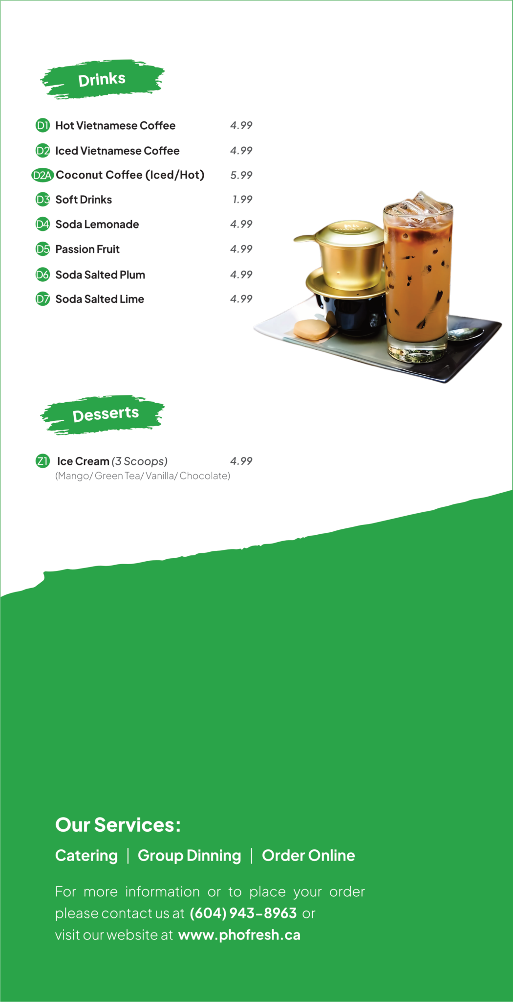 Food Menu All - 2 - Pho Fresh